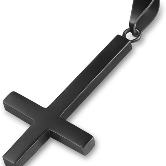 Accessories | Satanic Stainless Steel Punk Cross Necklace | Poshmark